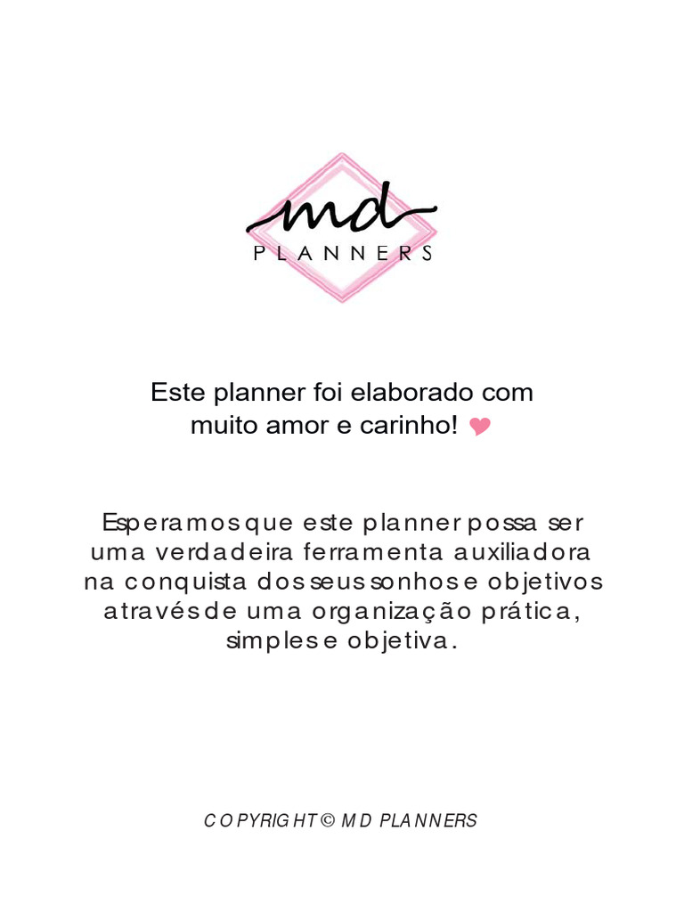 Planner Fitness - Lilás | PDF | Almoço | Direitos Autorais