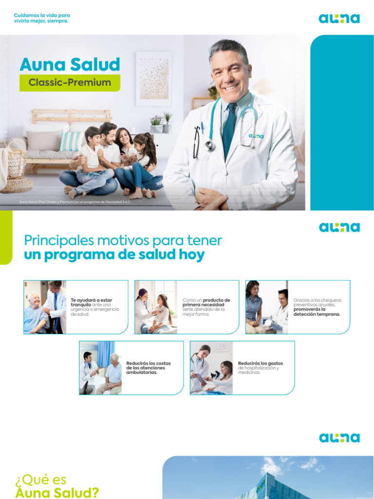 Brochure Planes Auna Salud - Classic Premium 2024 | PDF | Hospital | Oncología