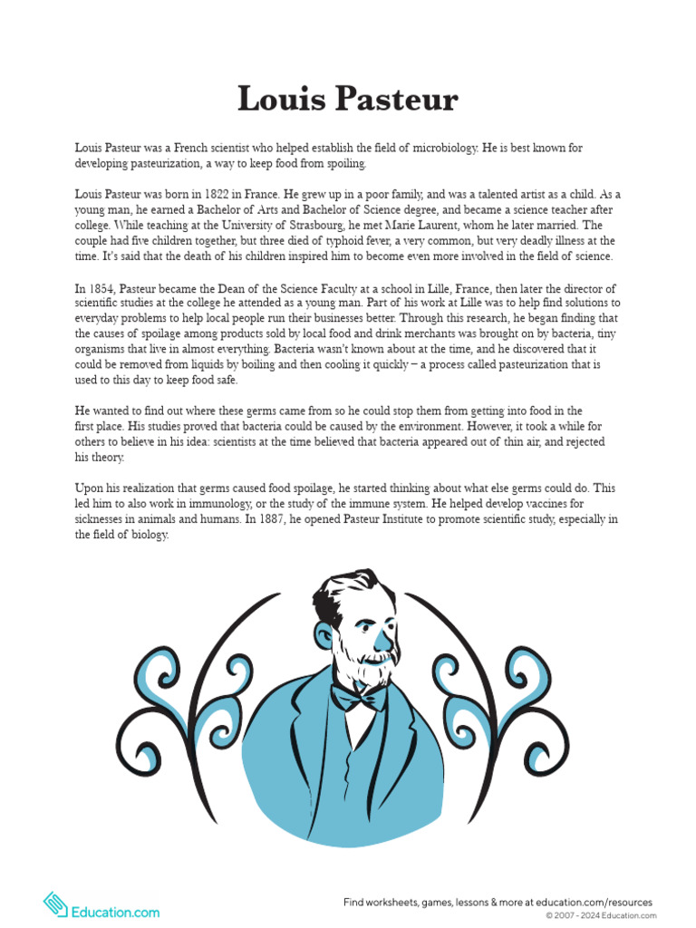 louis-pasteur | PDF | Louis Pasteur | Foods