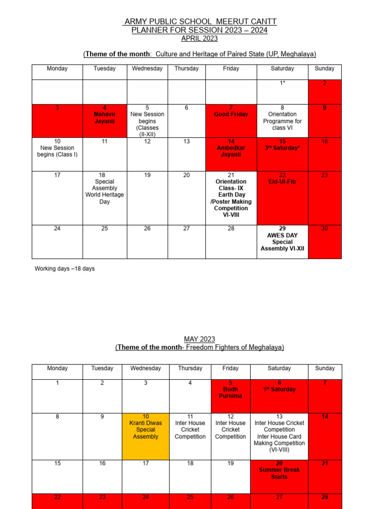 Planner 2023-2024 Updated | PDF
