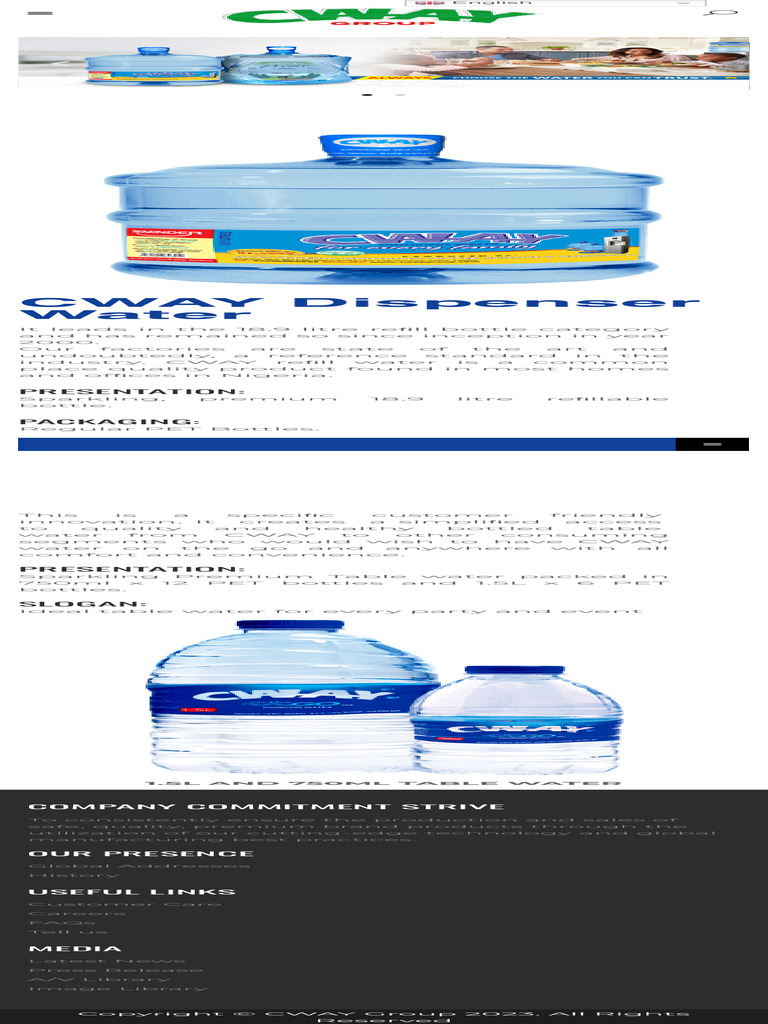 Cway Group Cway Water | PDF