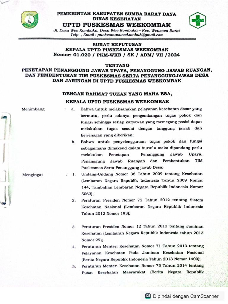 SK PJ Program 2024 PKM Weekombak | PDF