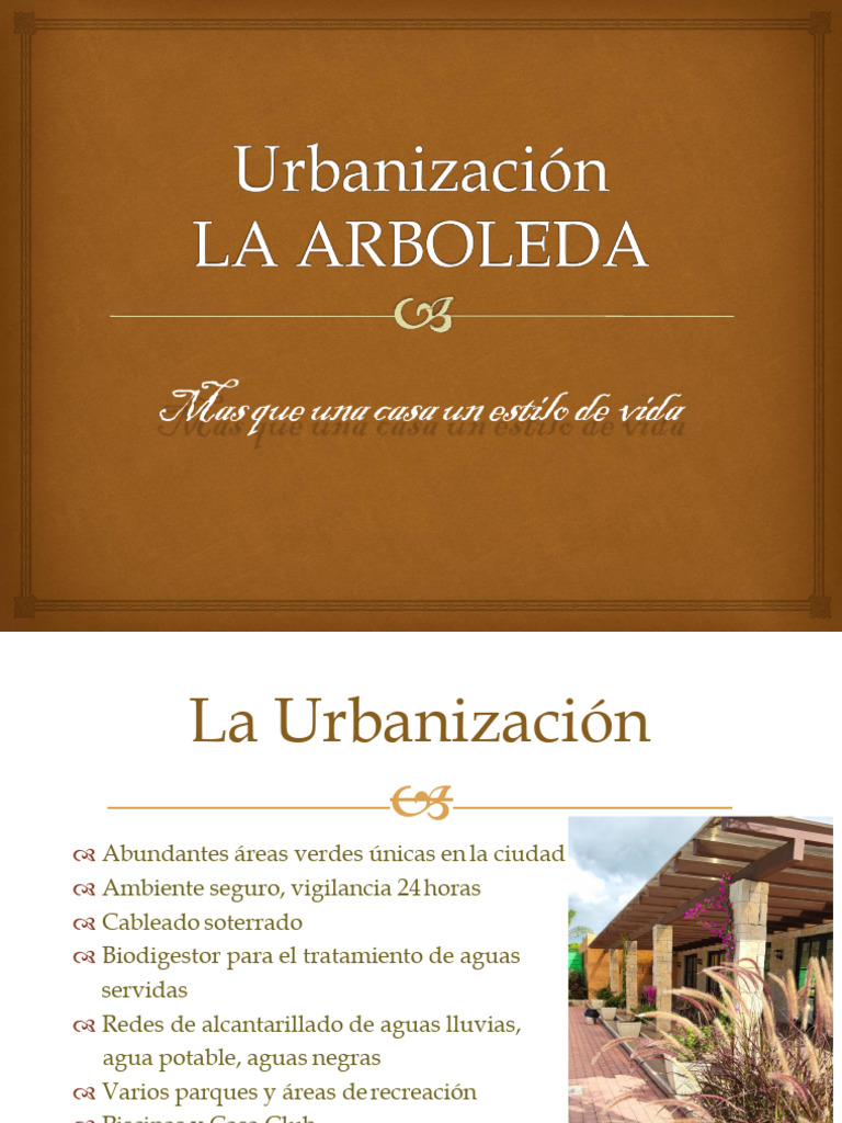 Presentacion Urb La Arboleda 2024 AC | PDF