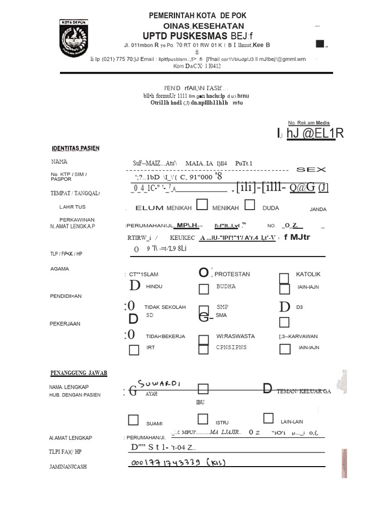 Telusur Identitas Pasien Terisi | PDF