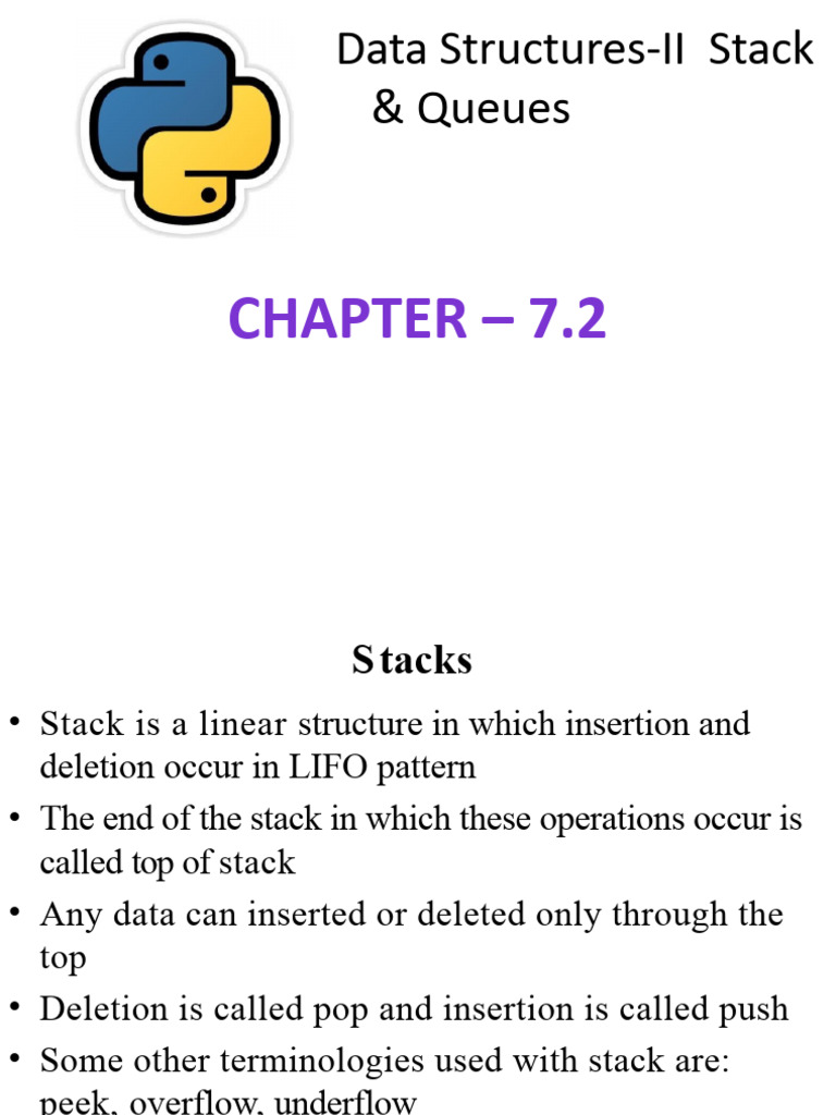 7 2 Data Structures II Stacks Queues | PDF