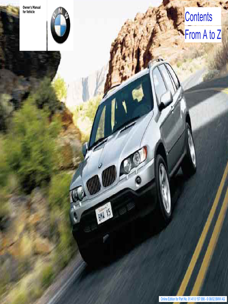 2016 BMW X5 Owner's Manual | PDF | Headlamp | National Highway Traffic ...