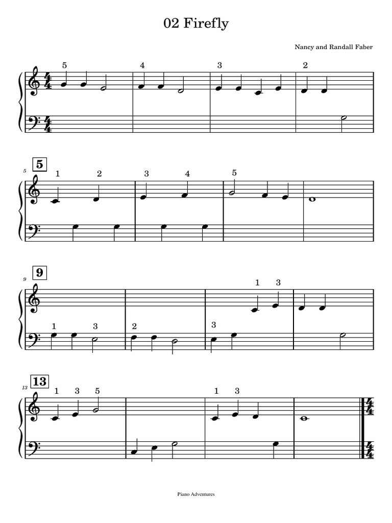 Piano Adventures Level 1 Overview | PDF