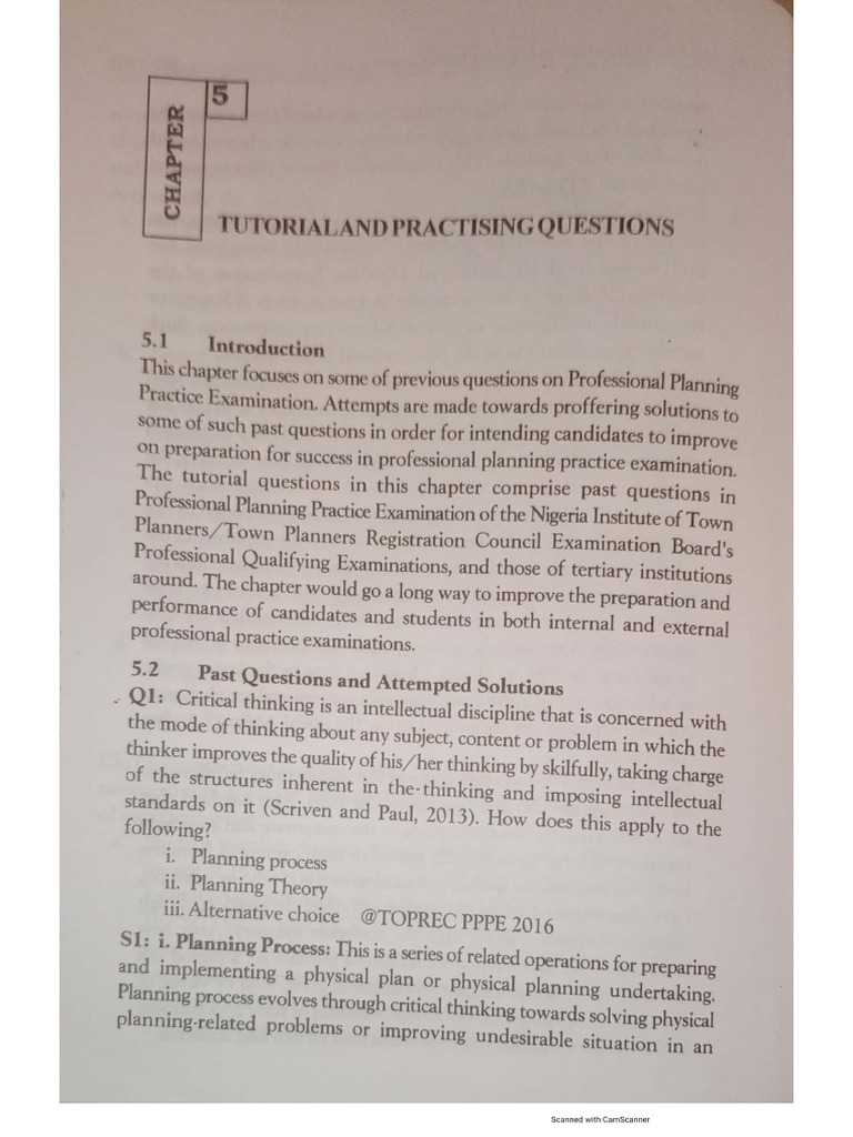 Guide To Professional Planning Practice | PDF