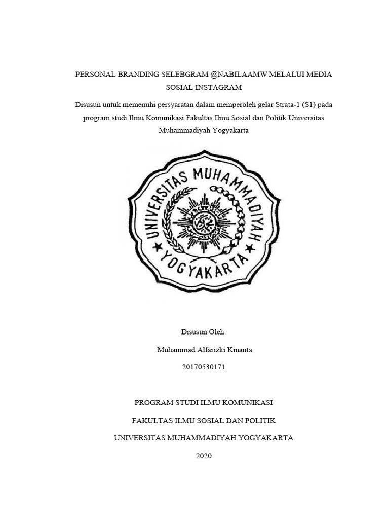 Proposal Skripsi - Muhammad Alfarizki Kinanta | PDF | Ilmu Sosial