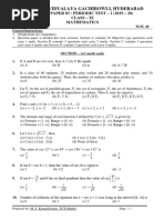Maths Sample Paper For Dav Class 6.. Final Term 2024-25 Must Practice | PDF
