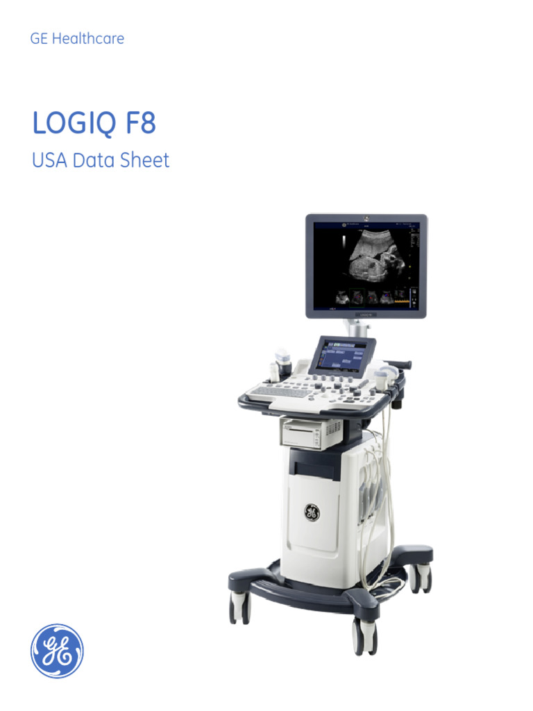 Logiq F8 Datasheet | PDF | Medical Ultrasound | Medical Device