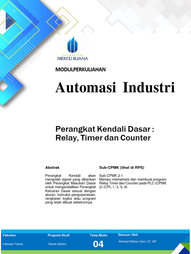 Materi 4 Automasi Industri | PDF | Komputer