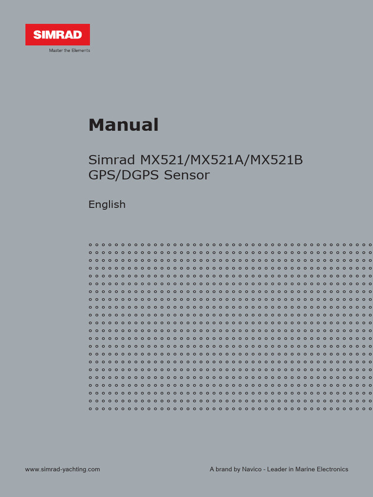 Mx521-Mx521a-Mx521b GPS-DGPS Om en 727052 C | PDF | Telecommunications ...