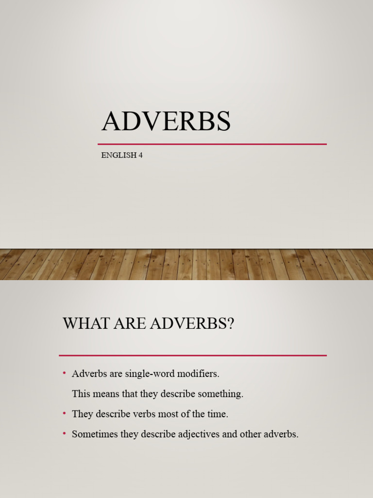 Adverbs 7 | PDF | Adverb | Adjective