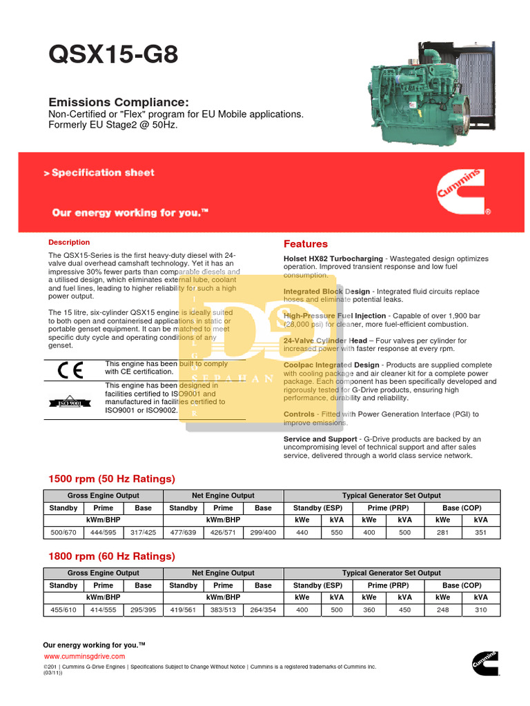 550 Kva Watermark | PDF | Diesel Engine | Horsepower