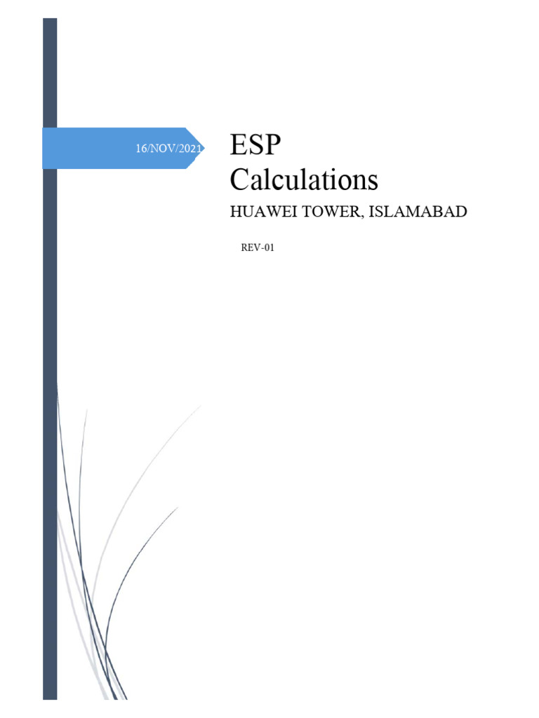 ESP Calculations for HVAC Ducts | PDF | Duct (Flow) | Pressure
