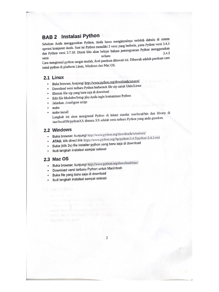 BAB 2 Instalasi Python | PDF