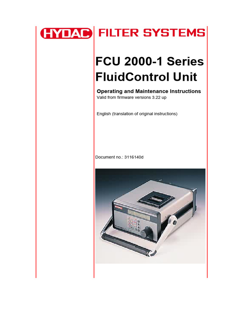 FCU 2000-1 Series Operating Manual | PDF | Flow Measurement | Relay