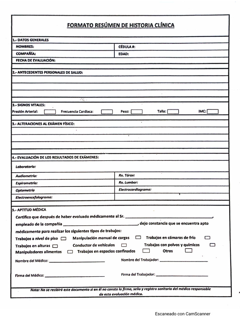 FORMATO FM FISICO | PDF