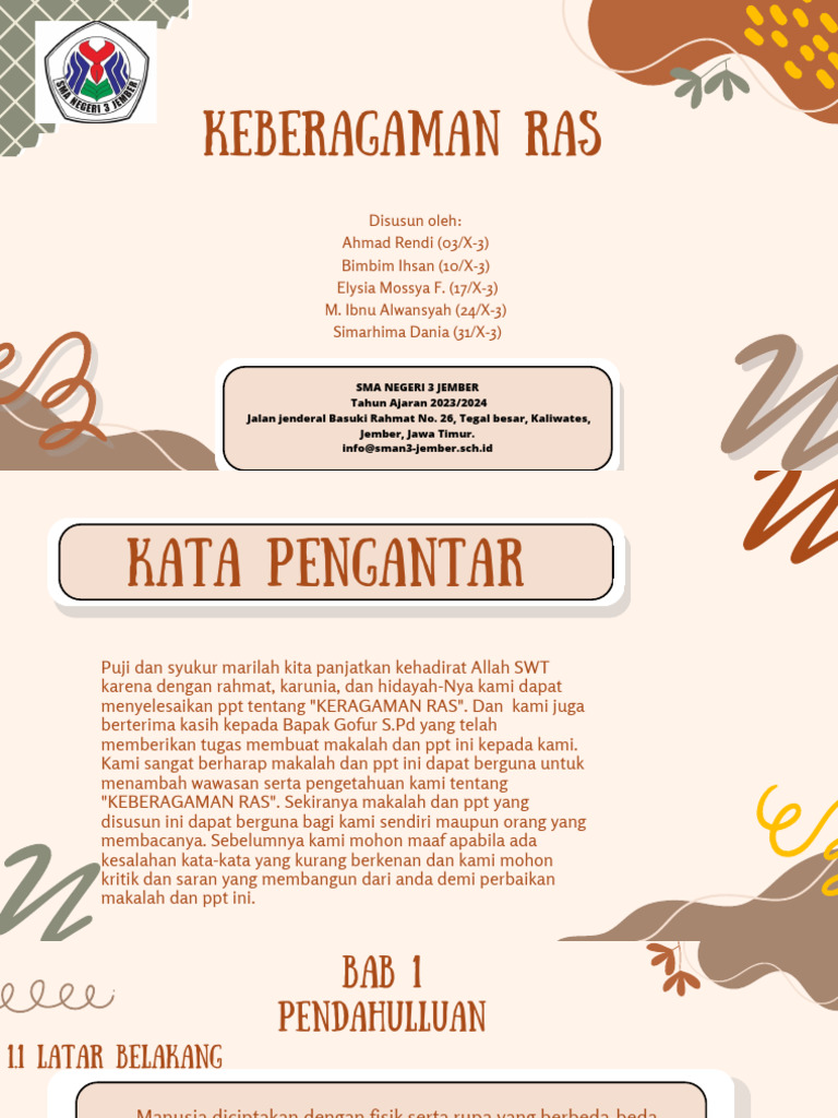 Keberagaman Ras di Indonesia | PDF | Ilmu Sosial | Sains & Matematika