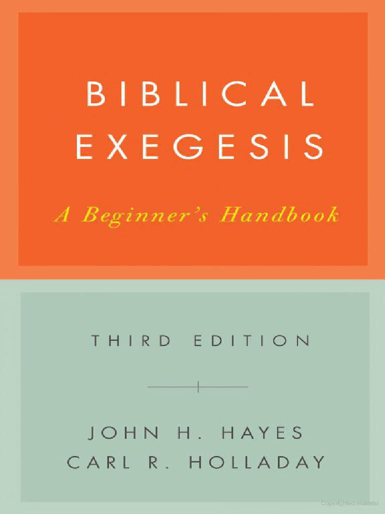 Biblical Exegesis (John H. - (Z-Library) | PDF | Exegesis | Communication