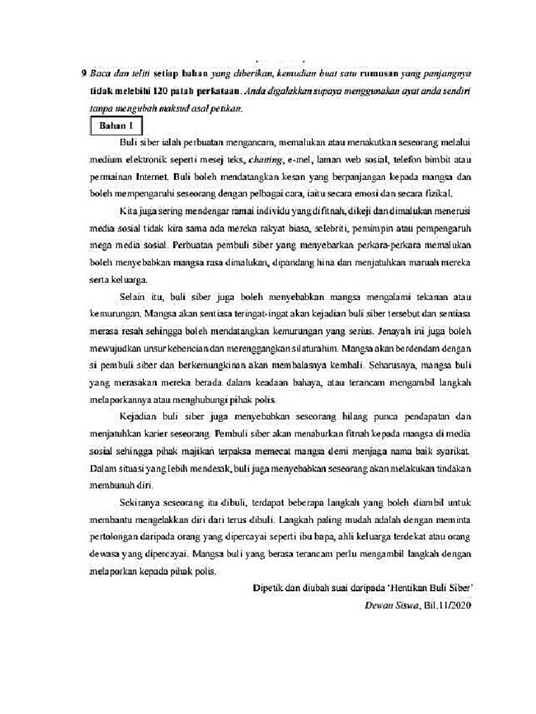 Rumusan Buli Siber | PDF