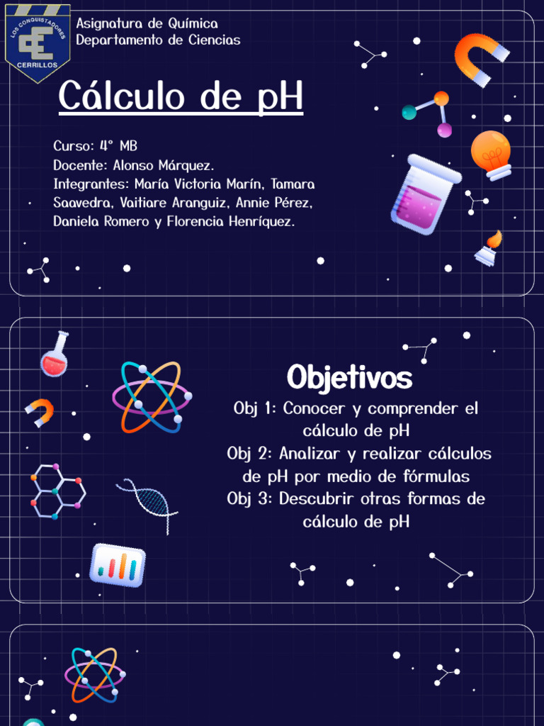 Cálculo de PH (Grupo 6) | PDF | Ácido | Ph
