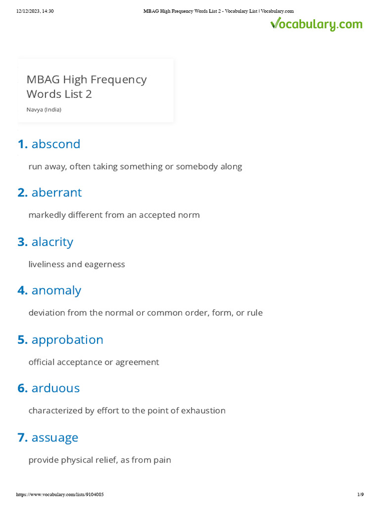 WL 2 | PDF | English As A Second Or Foreign Language | Vocabulary