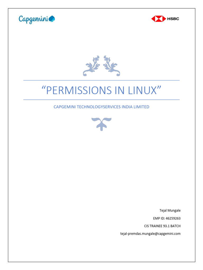 Permissions in Linux | PDF | Computer File | Operating System
