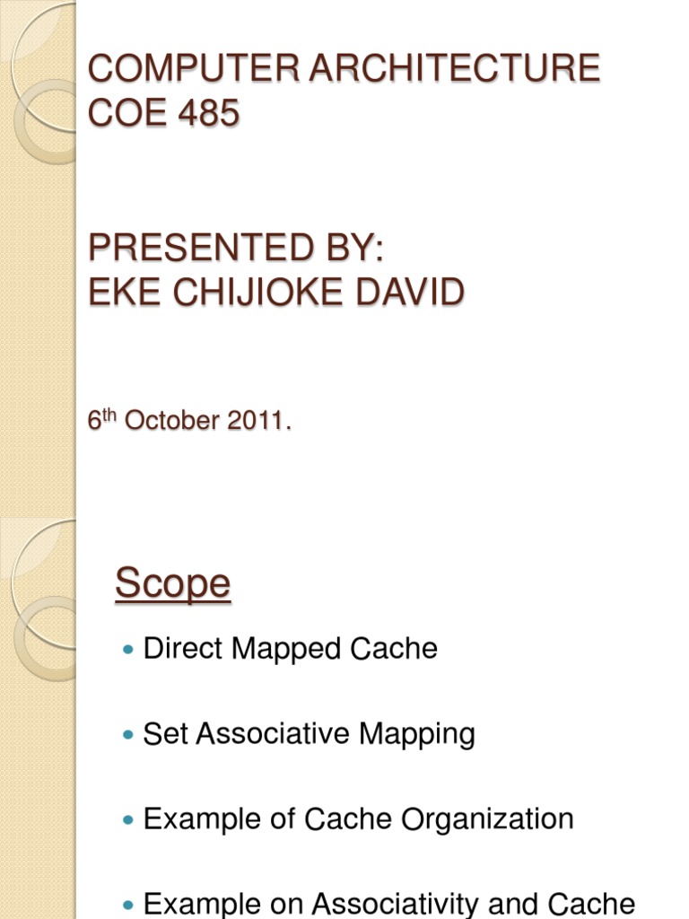 Understanding Cache Mapping Techniques | PDF | Cpu Cache | Computer Memory