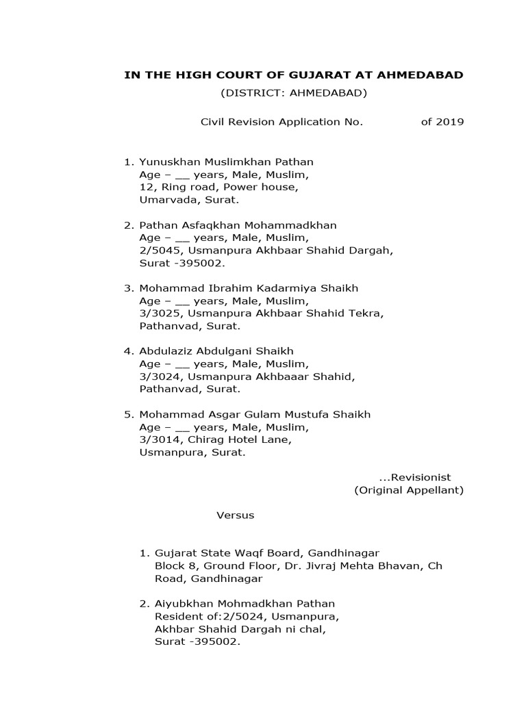 Civil Revision Application | PDF | Trustee | Tribunal