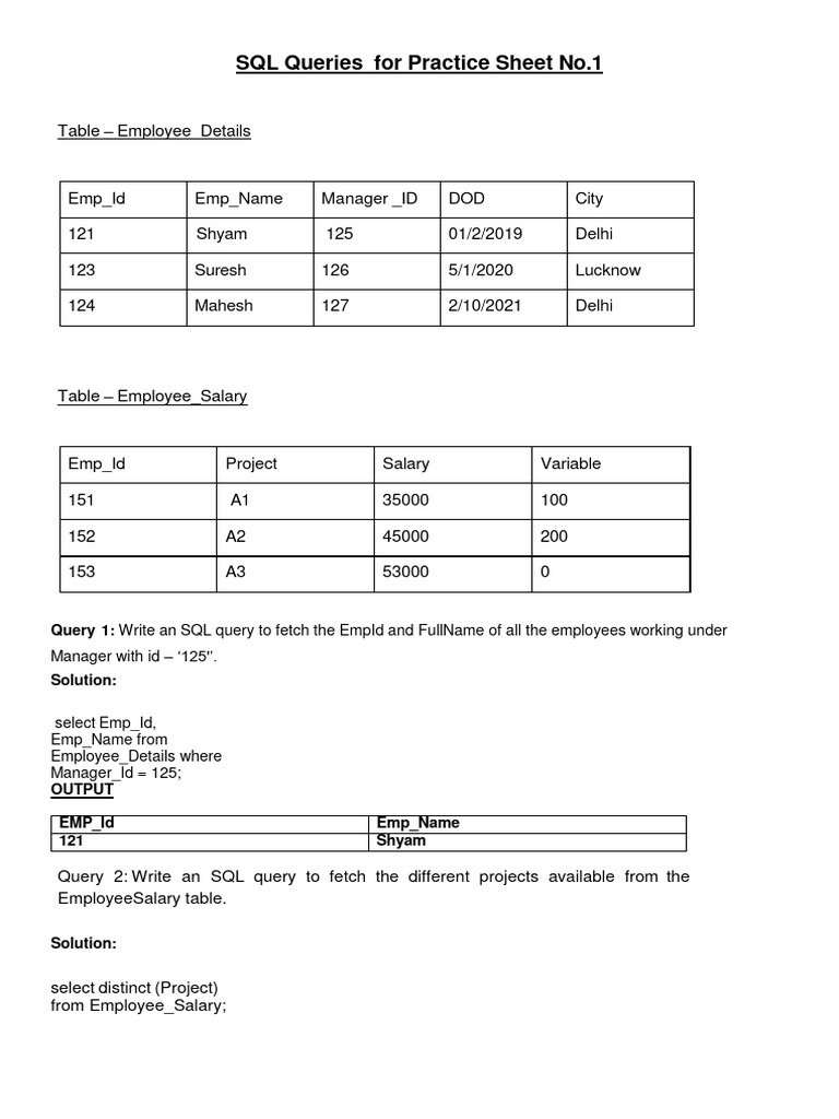 Anshika SQL | PDF | Databases | Data Management
