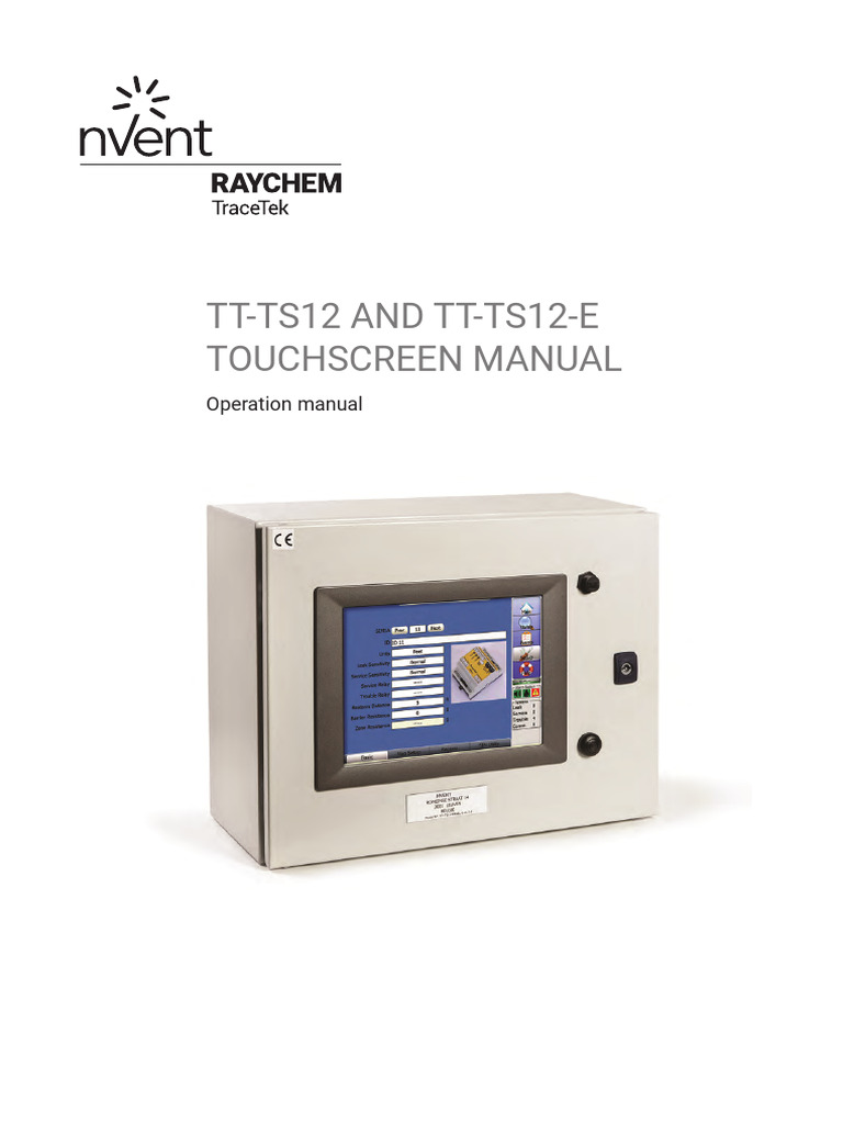 TraceTek TT TS12 and TT TS12 E Touchscreen Operation Manual | PDF ...