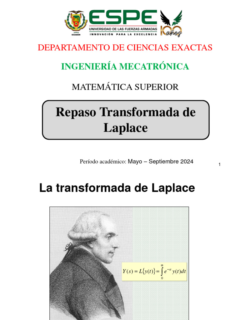 11 Transformada de Laplace | PDF | Circunvolución | Integral