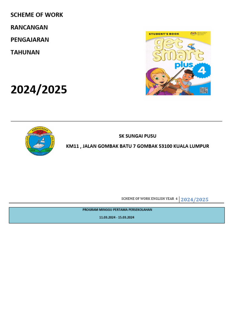 Sow English Year 4 2024-2025 | PDF | English Language | Comma