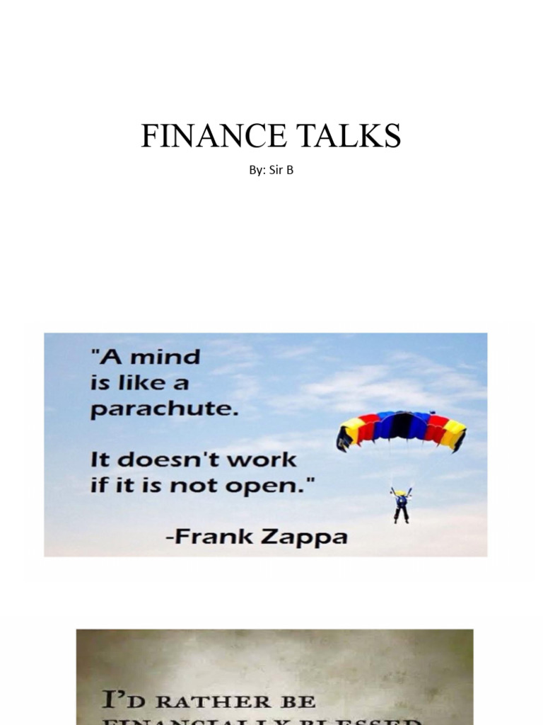 Finance Talks | PDF