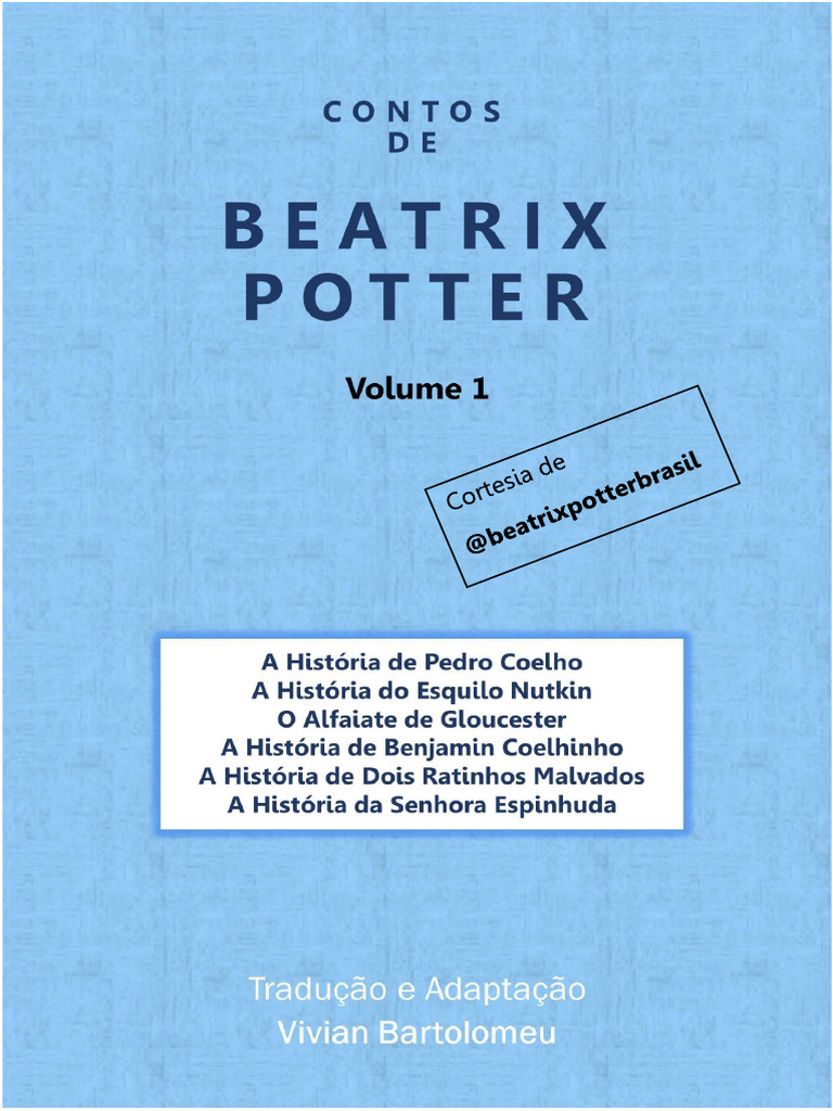 A História de Pedro Coelho - Contos de Beatrix Potter Volume 1 - Ebook PDF para ...