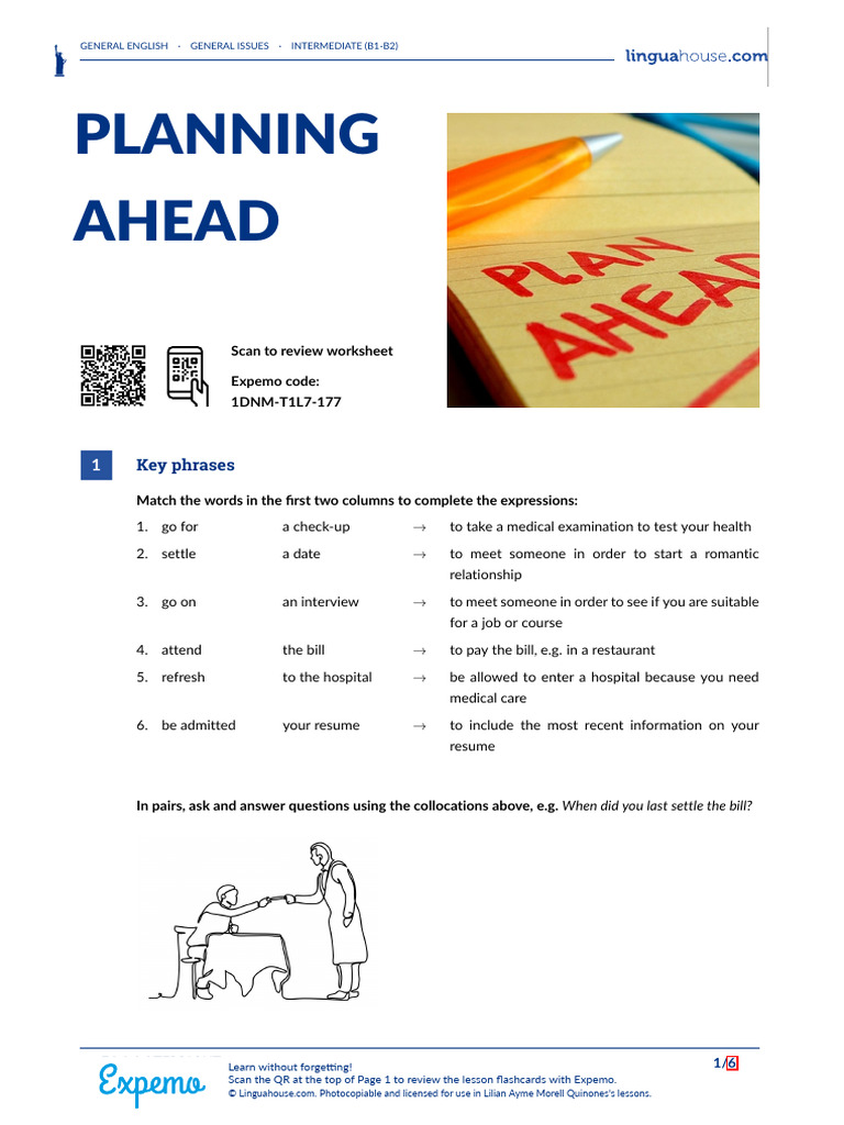 Planning Ahead American English Student B1 B2 | PDF