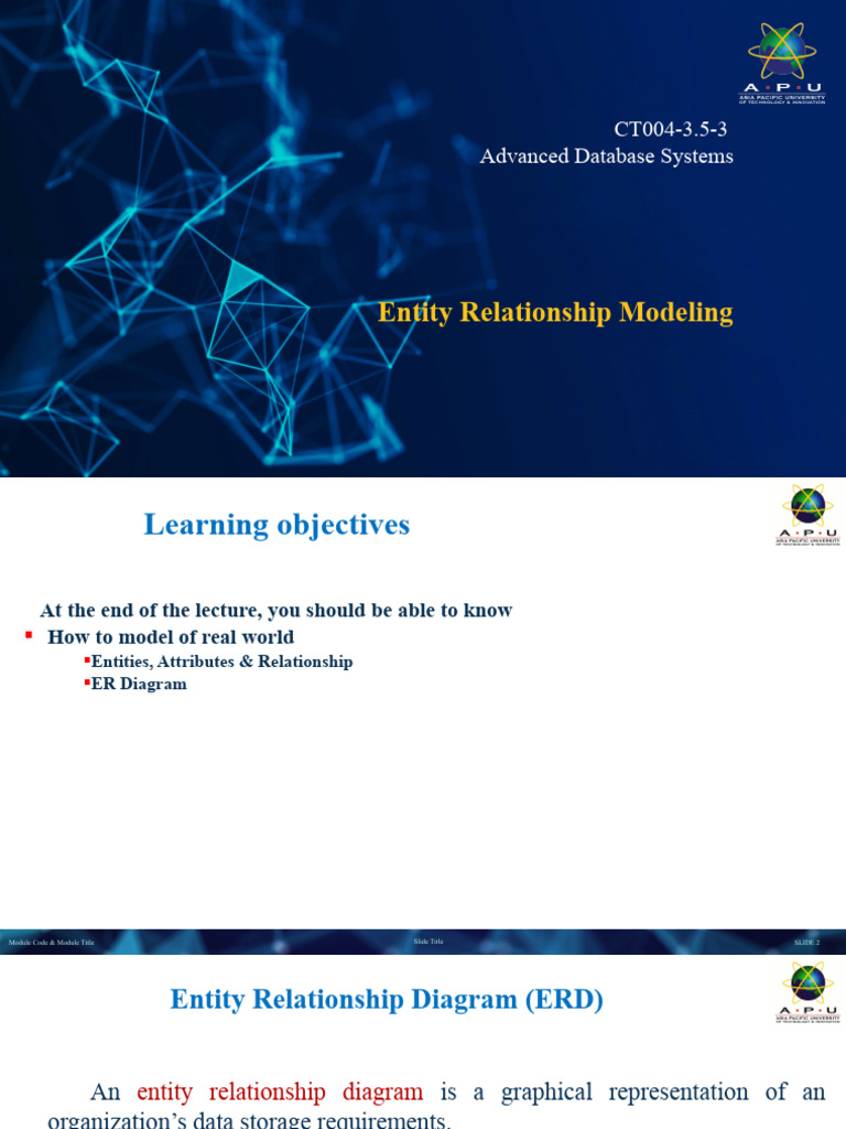 ERD Design Recap | PDF | Computing | Data Management