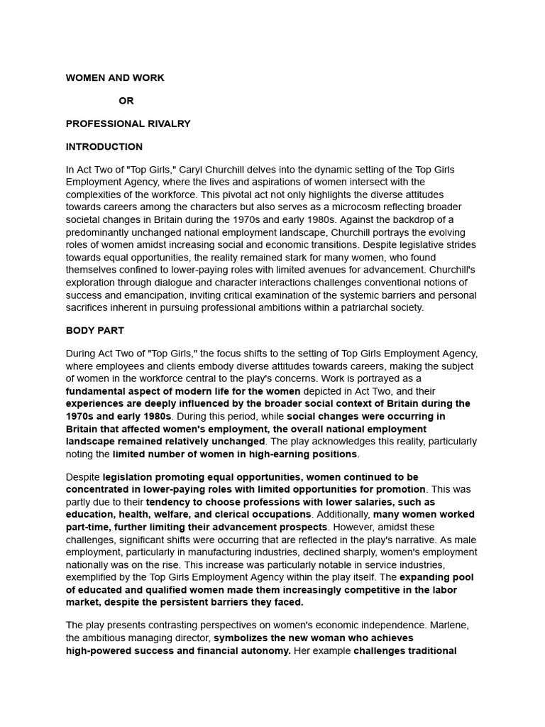 Women’s Roles in 1970s Workforce | PDF | Woman | Feminism
