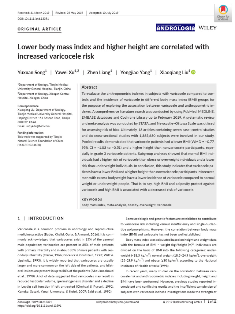 And 13391 | PDF | Body Mass Index | Obesity