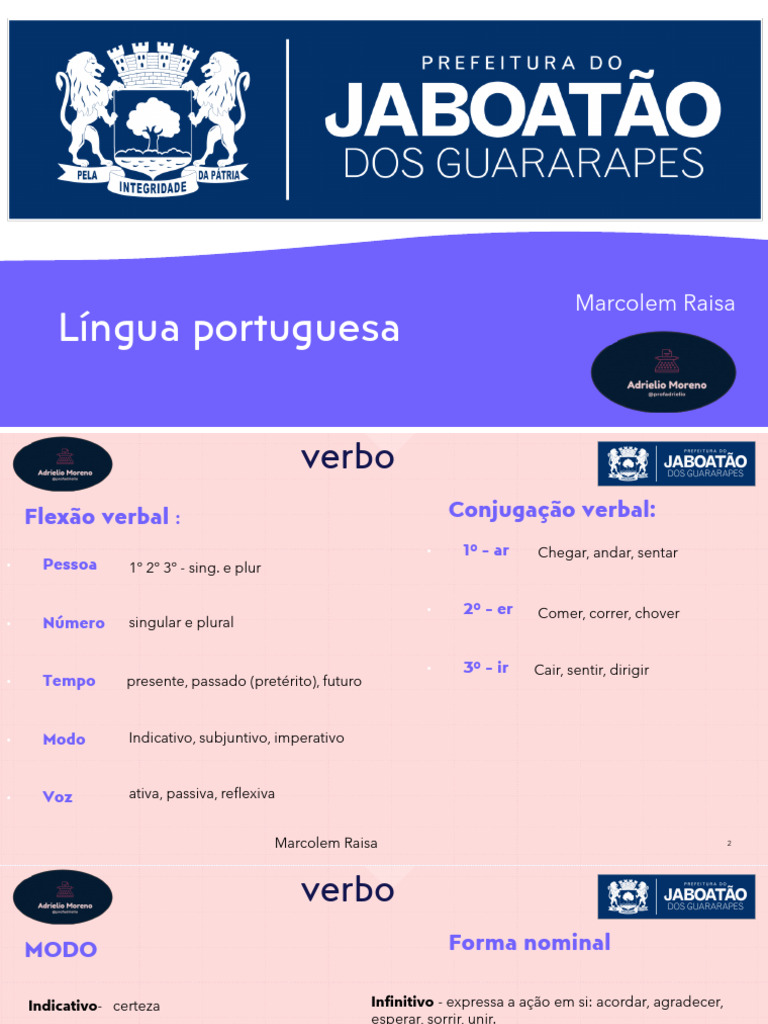 Verbo e Uso Do Que | PDF | Morfologia linguística | Sintaxe