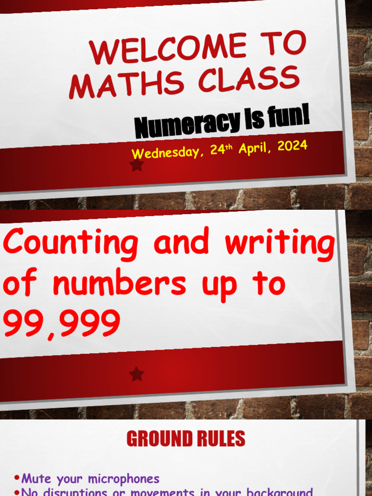 Class 3 Week 1 Day 3 TM 3 Counting in 100 to 99999 | PDF