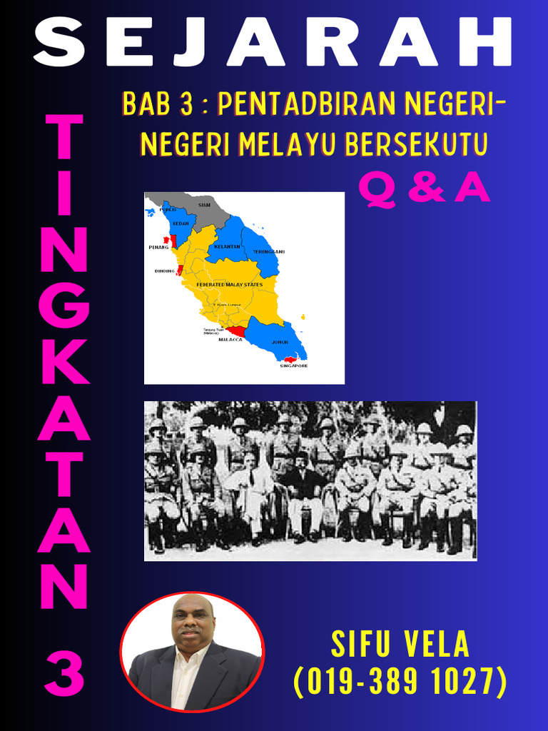 Nota Q & A Bab 3 Sejarah Tingkatan 3 Sifu Vela | PDF