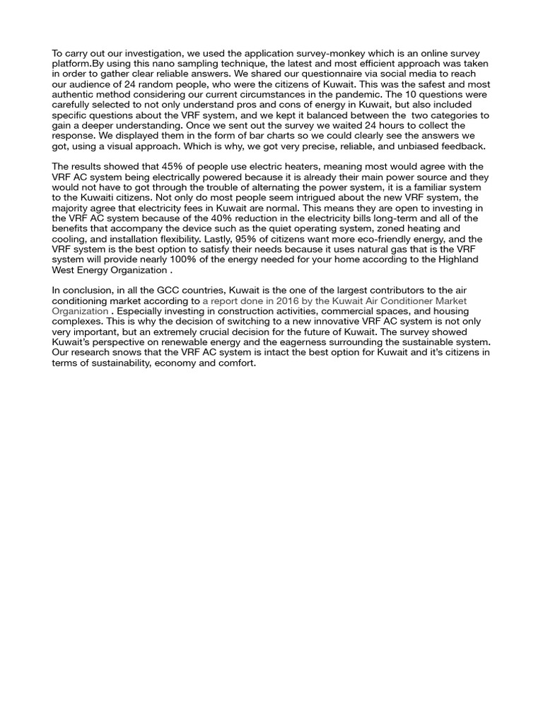 survey monkey | PDF | Kuwait | Renewable Energy