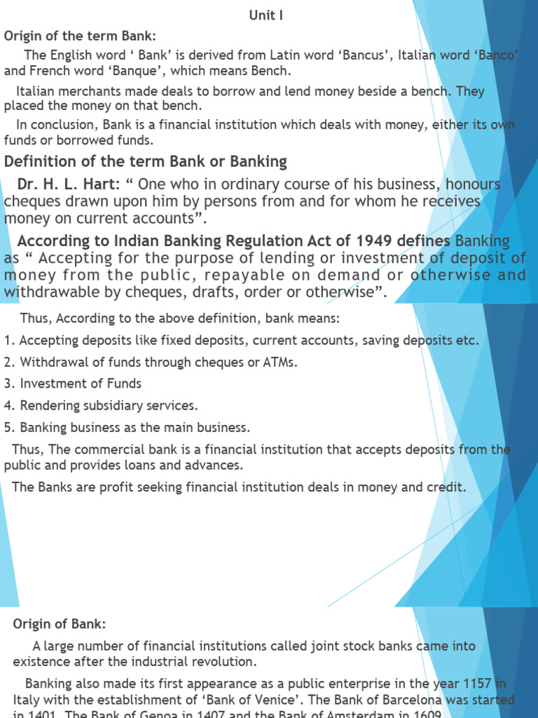 Introduction To Banking Full Note | PDF | Banks | Reserve Bank Of India