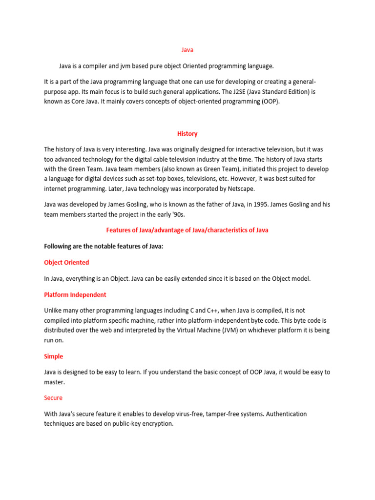 Java Unit 1 Pdf Data Type Java Virtual Machine