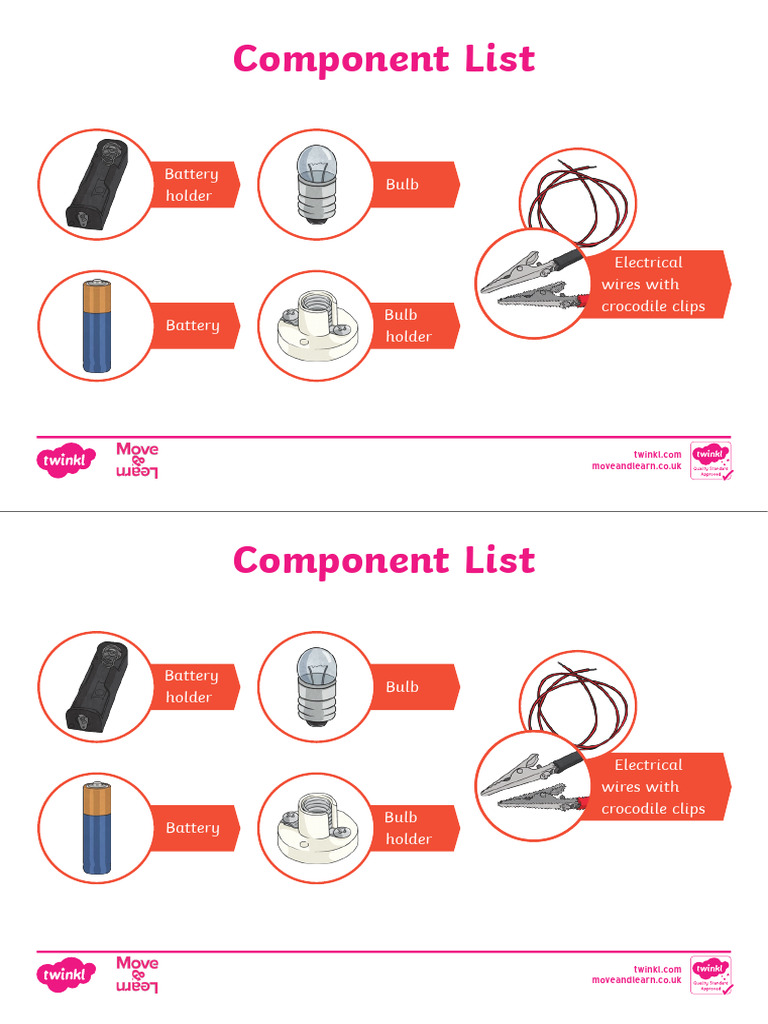 Component List | PDF | Home & Garden | Technology & Engineering