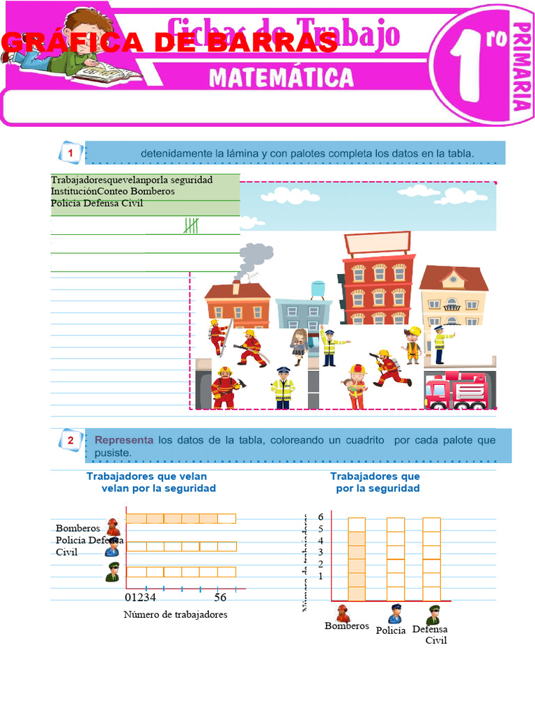 Gráfica de Barras para Primer Grado de Primaria | PDF