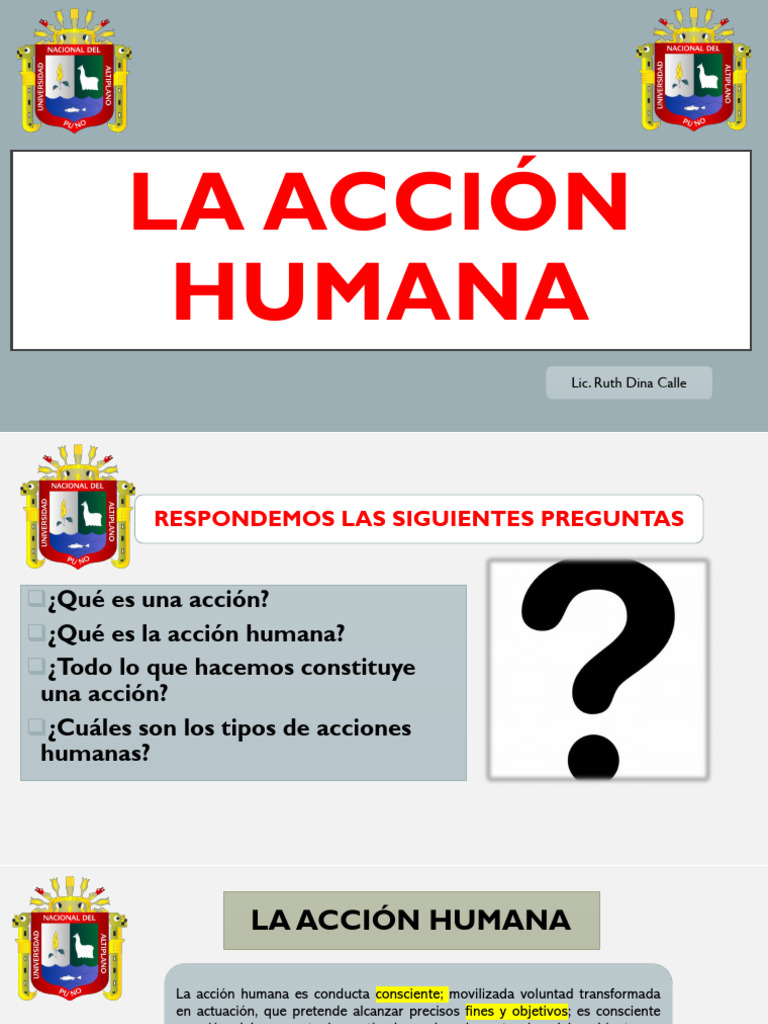 Tipos y Estructura de la Acción Humana | PDF | Moralidad | Comportamiento